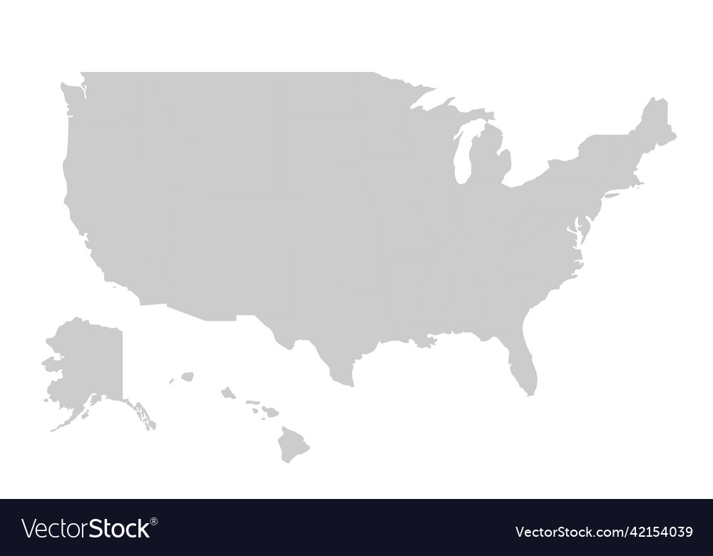 Map of the united states america Royalty Free Vector Image