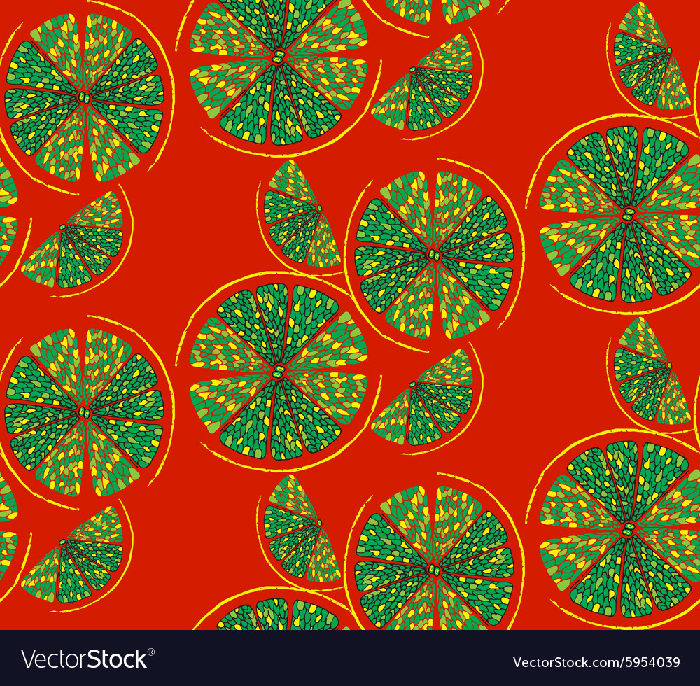 Round lemon pattern Royalty Free Vector Image - VectorStock