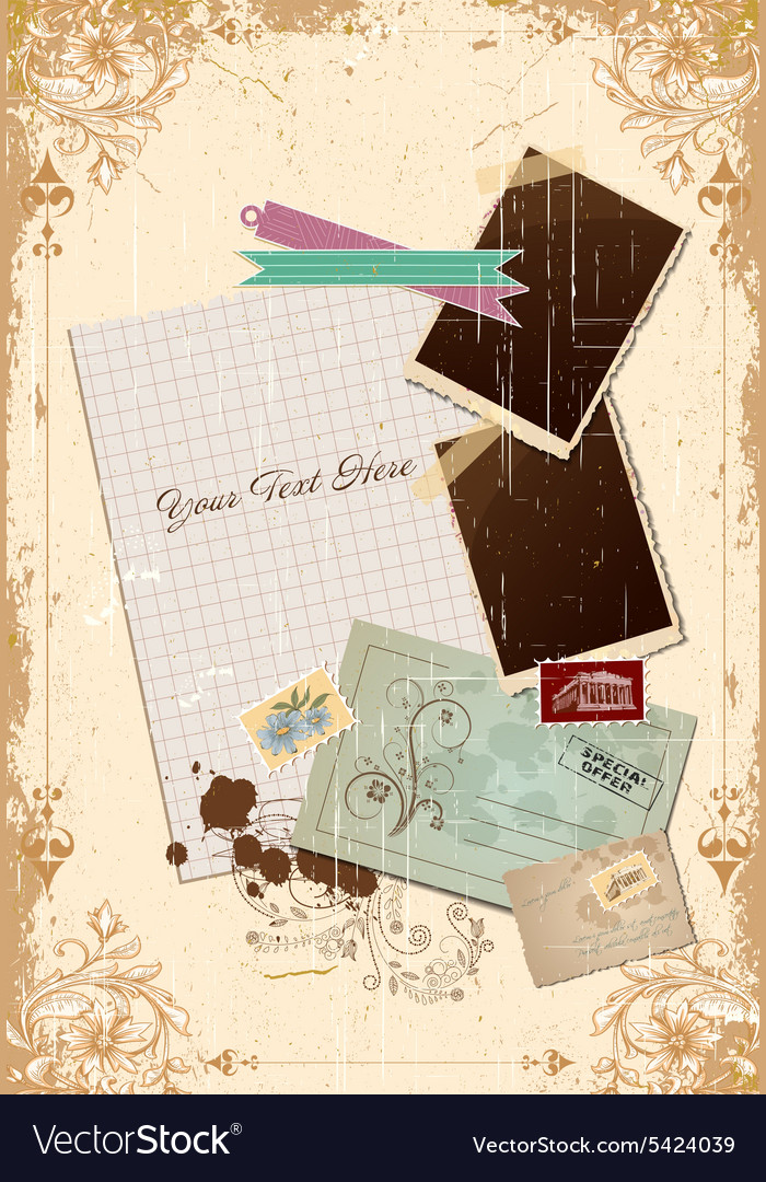 Scrapbook elements Royalty Free Vector Image - VectorStock