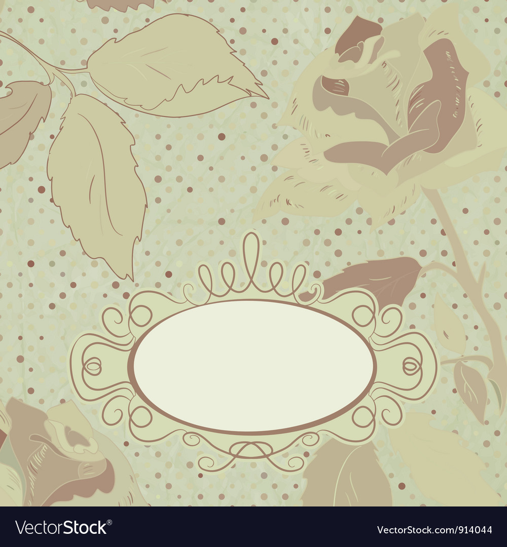 Floral backgrounds vintage Royalty Free Vector Image