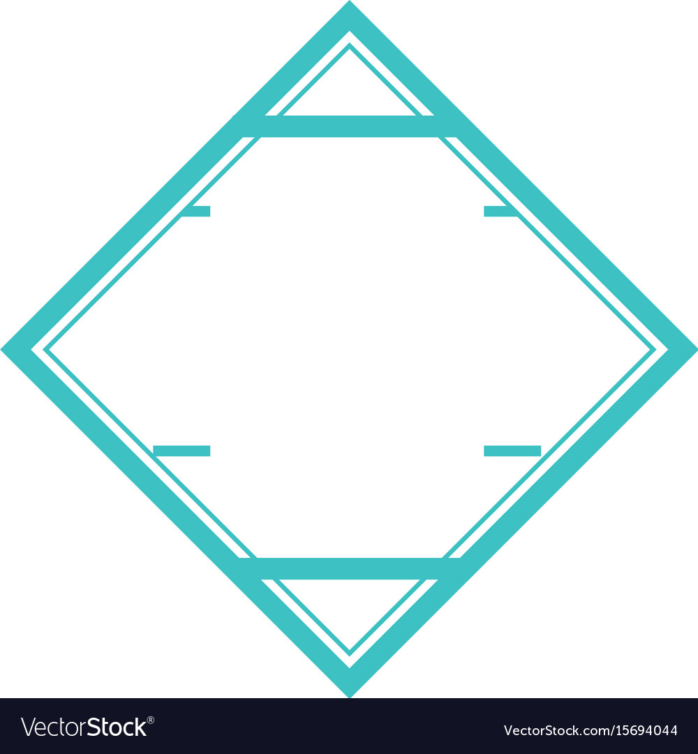 Triangular frame in blank Royalty Free Vector Image