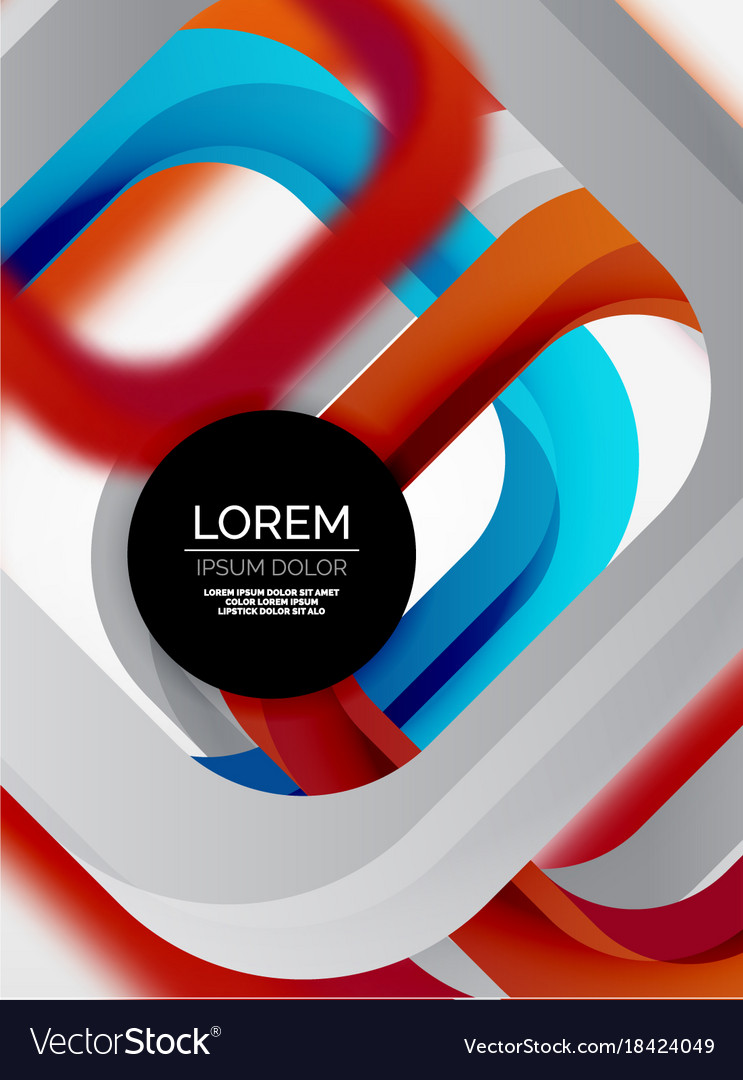 3d overlapping squares abstract background Vector Image