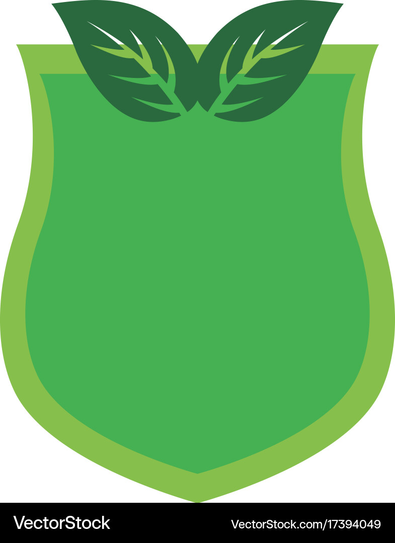 Decorative frame with leaves icon Royalty Free Vector Image