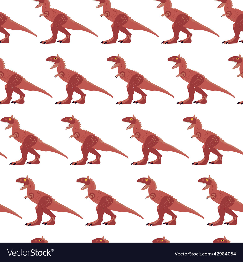 Carnotaurus seamless pattern Royalty Free Vector Image