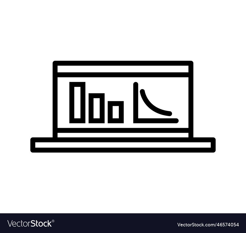 Laptop with math exercise Royalty Free Vector Image