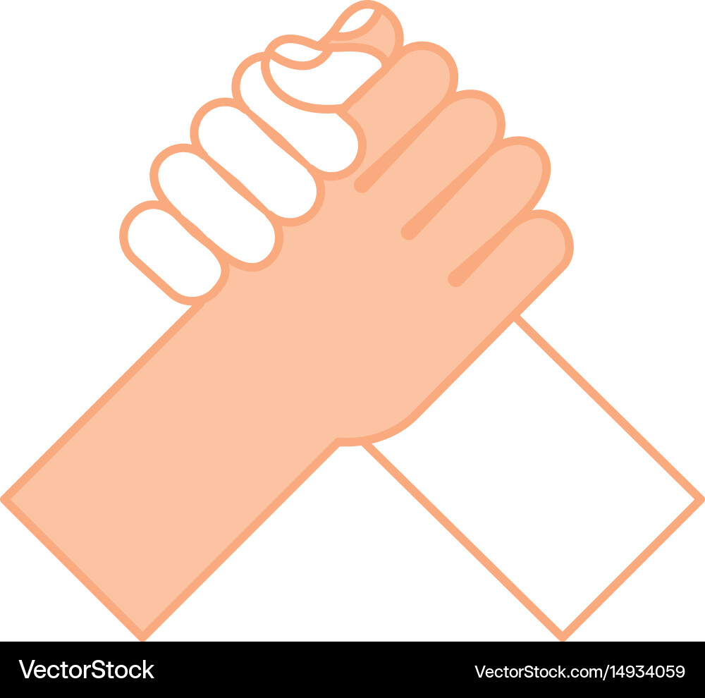 Hand shake isolated icon Royalty Free Vector Image
