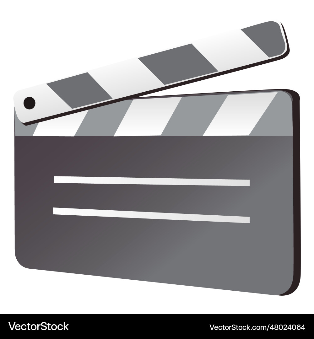 Clapperboard cartoon Royalty Free Vector Image