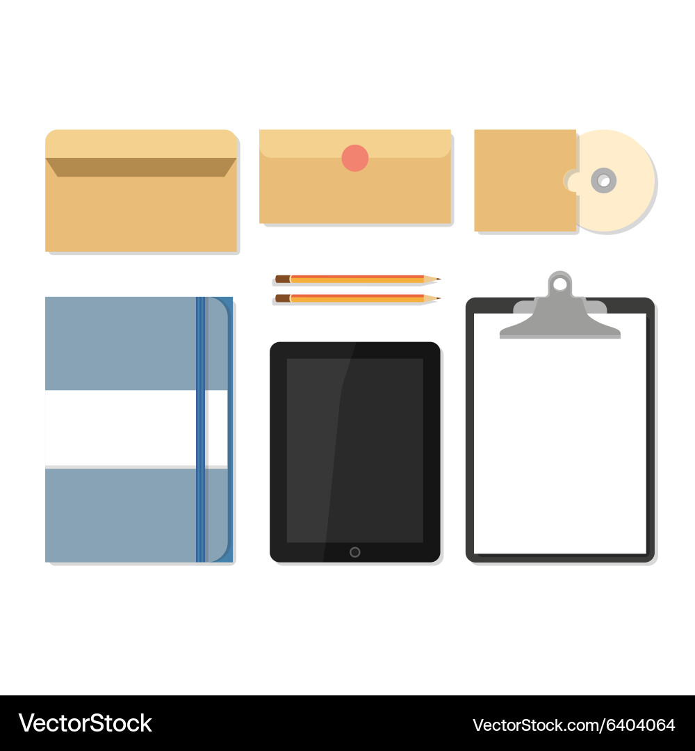 Flat mockups for website design Royalty Free Vector Image