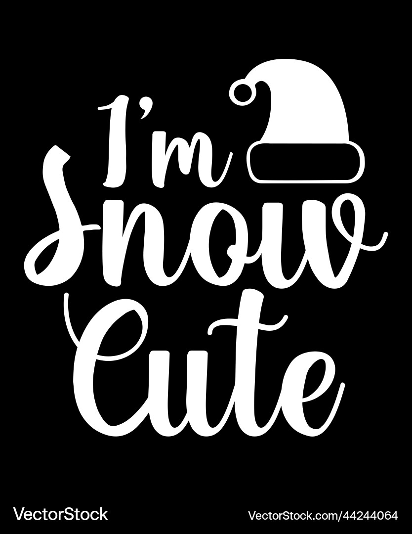 Im snow cute Royalty Free Vector Image - VectorStock
