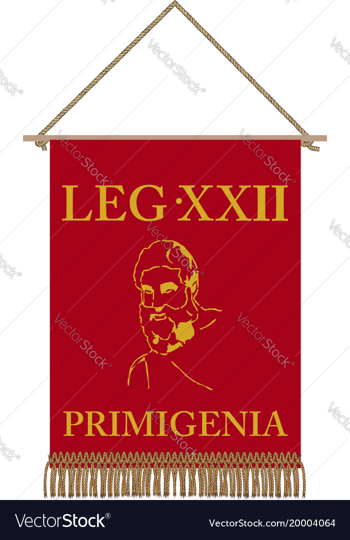 Standard of legio xxii primigenia Royalty Free Vector Image
