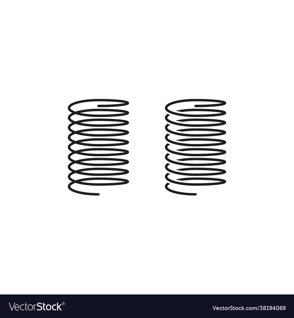 Coil spring icon Royalty Free Vector Image - VectorStock