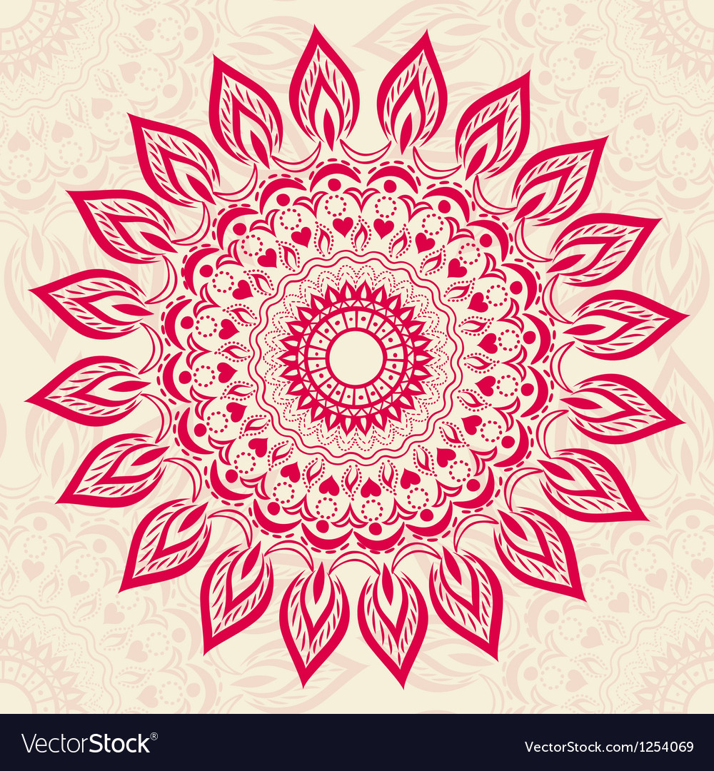 Ornamental round pattern Royalty Free Vector Image