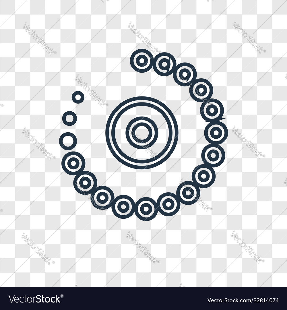 Loading concept linear icon isolated Royalty Free Vector