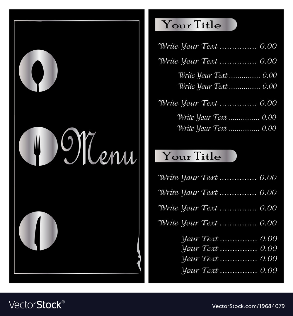 Abstract menu presentation Royalty Free Vector Image