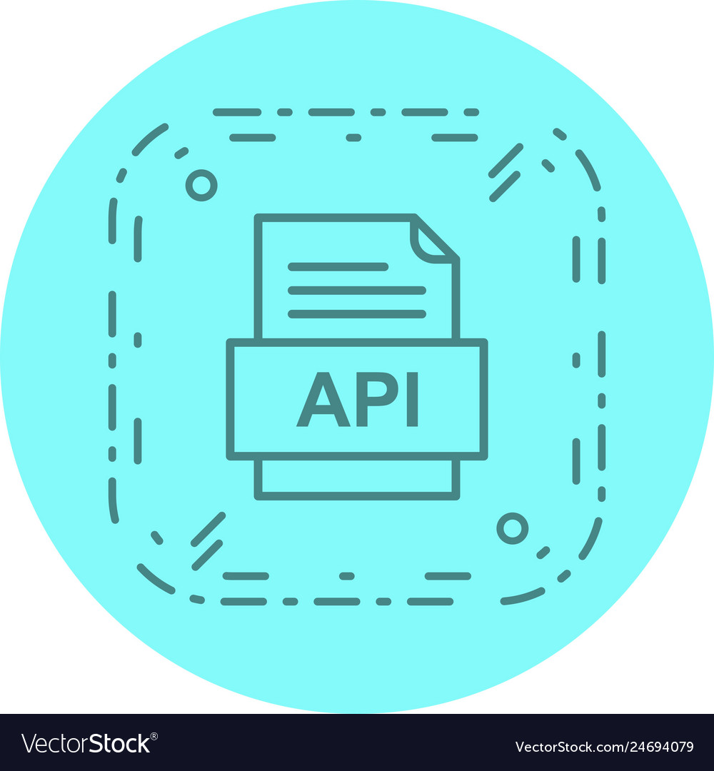 Api file document icon Royalty Free Vector Image