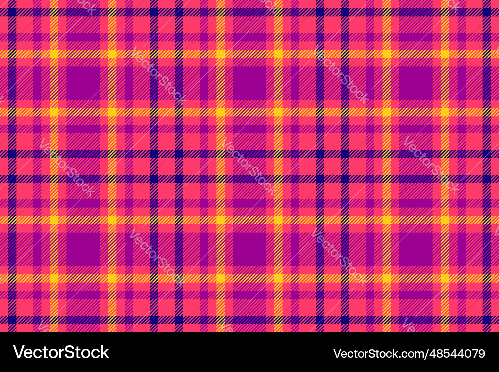 Background texture seamless of fabric check with Vector Image
