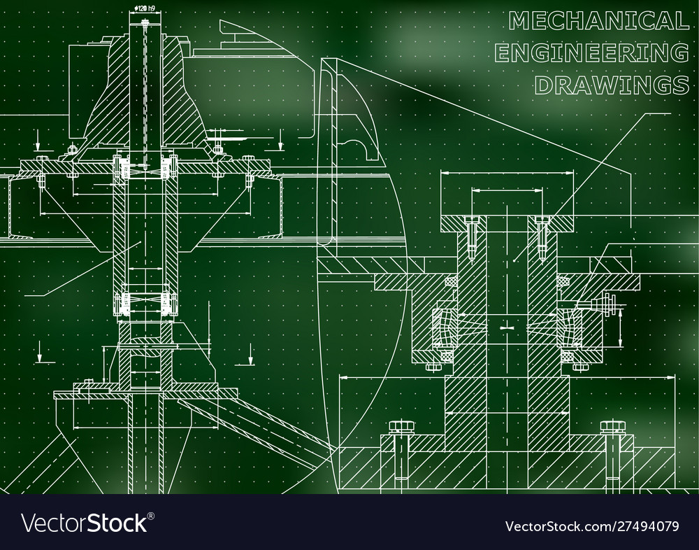 Mechanical engineering technical backgrounds Vector Image