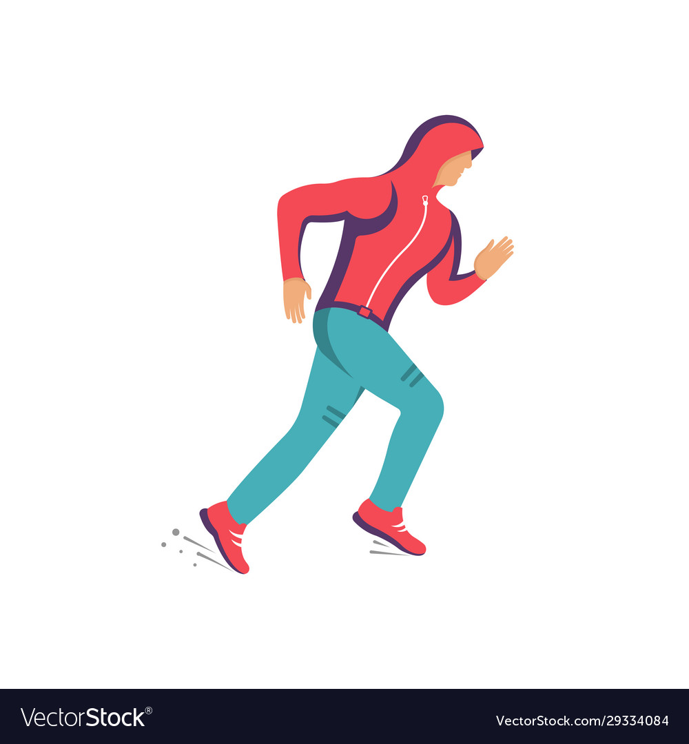 A runner Royalty Free Vector Image - VectorStock