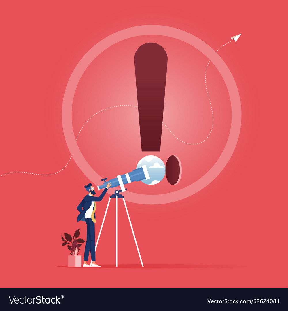 Businessman finding solution Royalty Free Vector Image Businessman finding solution Royalty Free Vector Image