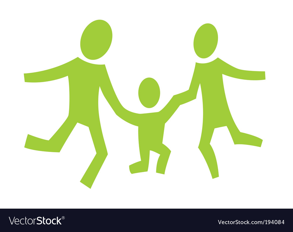 Happy family Royalty Free Vector Image - VectorStock