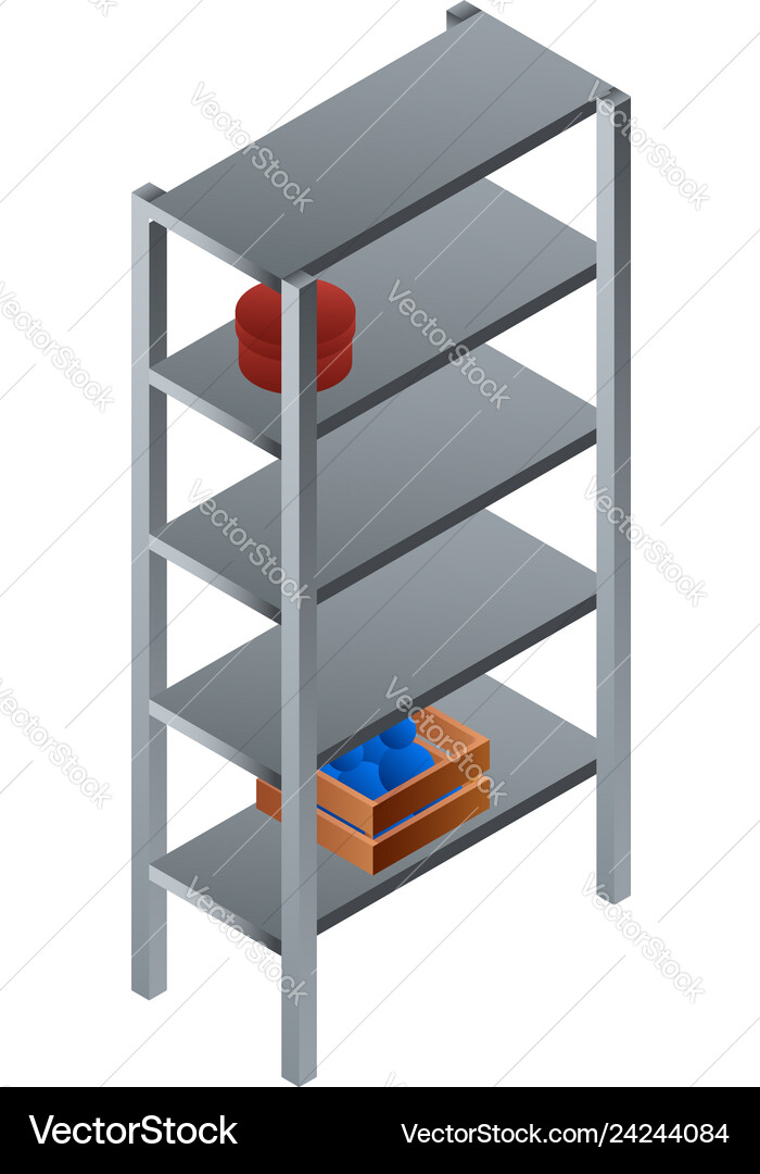 Modern rack icon isometric style Royalty Free Vector Image