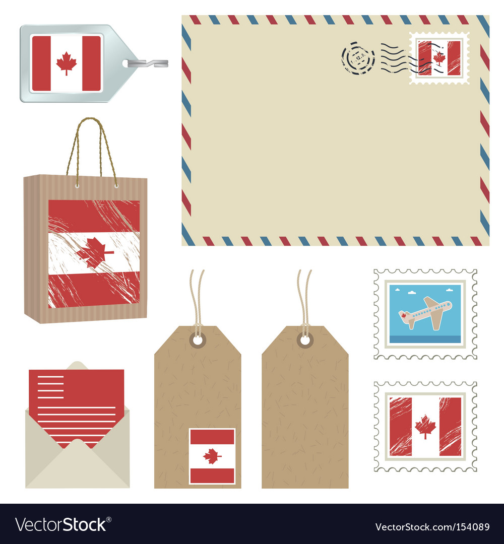 Canada postage Royalty Free Vector Image - VectorStock