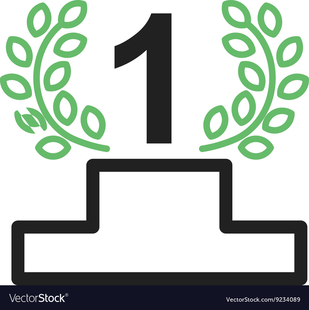 First position Royalty Free Vector Image - VectorStock