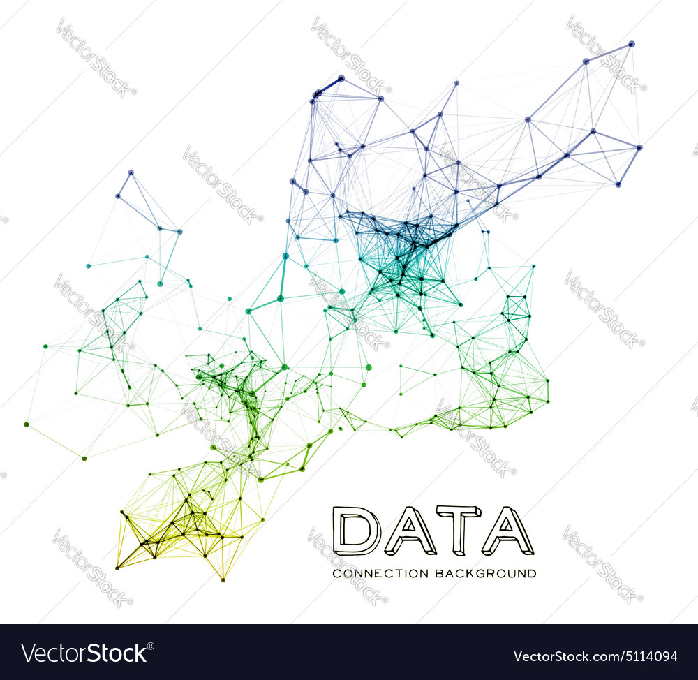 Abstract network connection background Royalty Free Vector