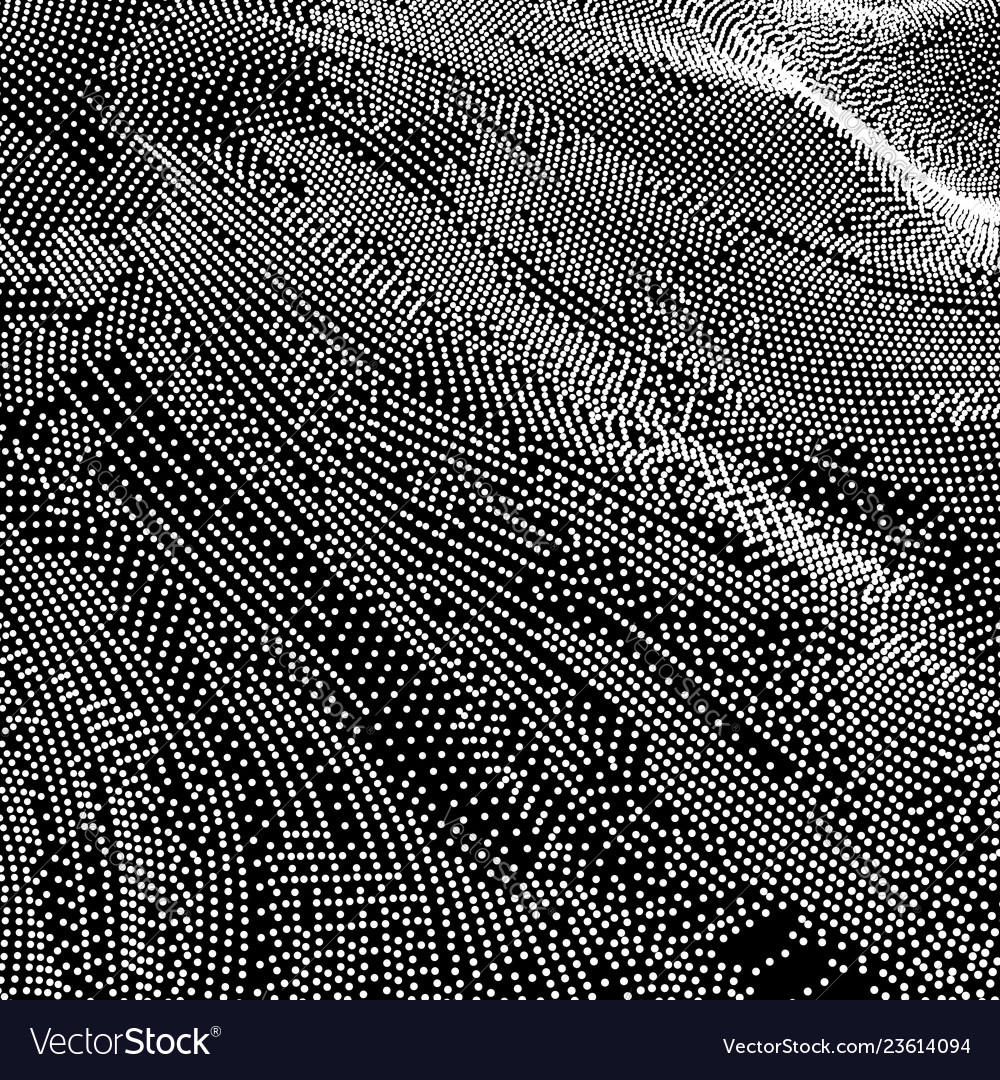 Array with dynamic particles abstract background Vector Image