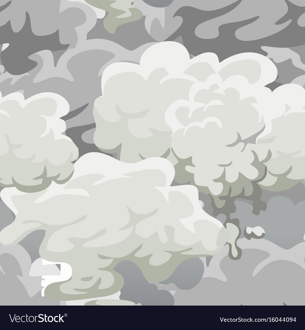 Cloud in the sky seamless pattern air nature Vector Image