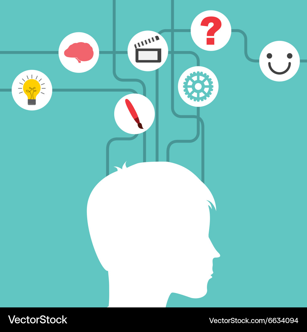 Different thoughts design Royalty Free Vector Image