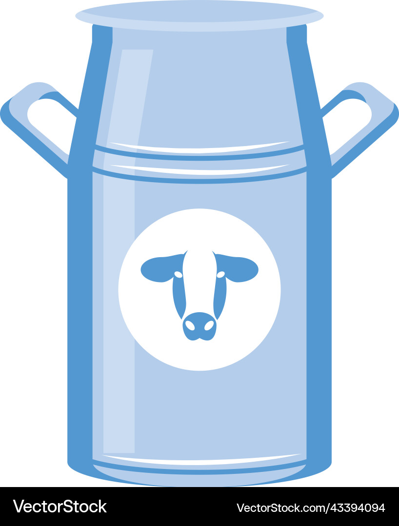 Milk can icon Royalty Free Vector Image - VectorStock