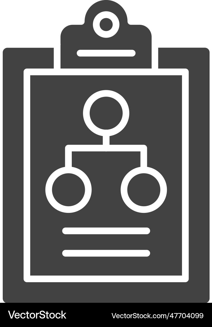 Flow chart icon image Royalty Free Vector Image
