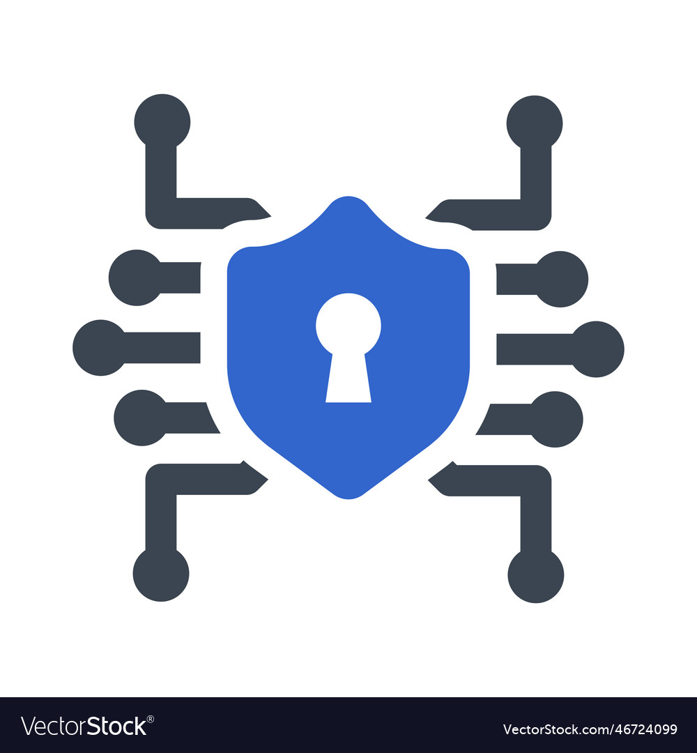 Security network icon Royalty Free Vector Image