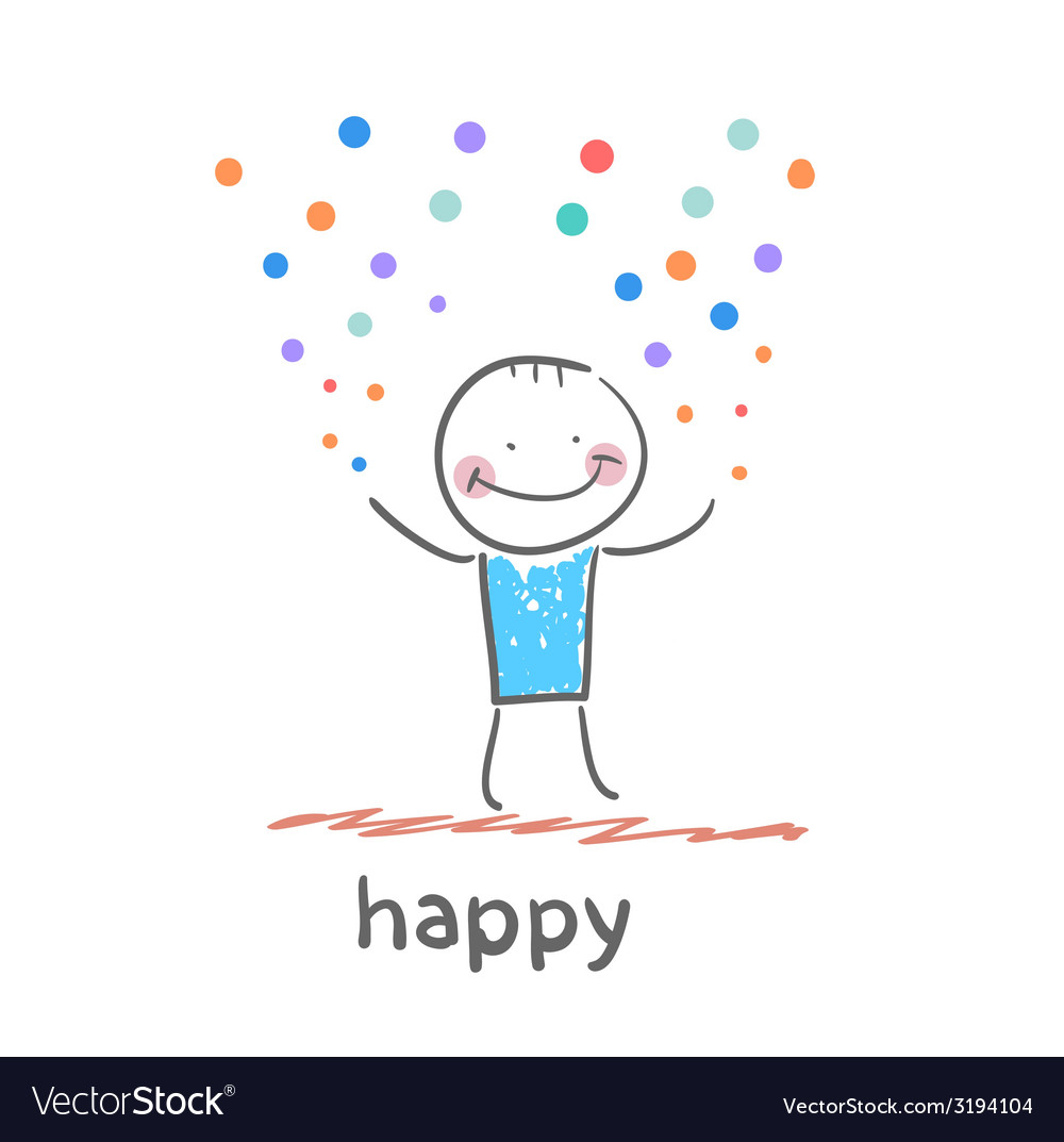 Happy Royalty Free Vector Image - VectorStock Happy Royalty Free Vector Image - VectorStock