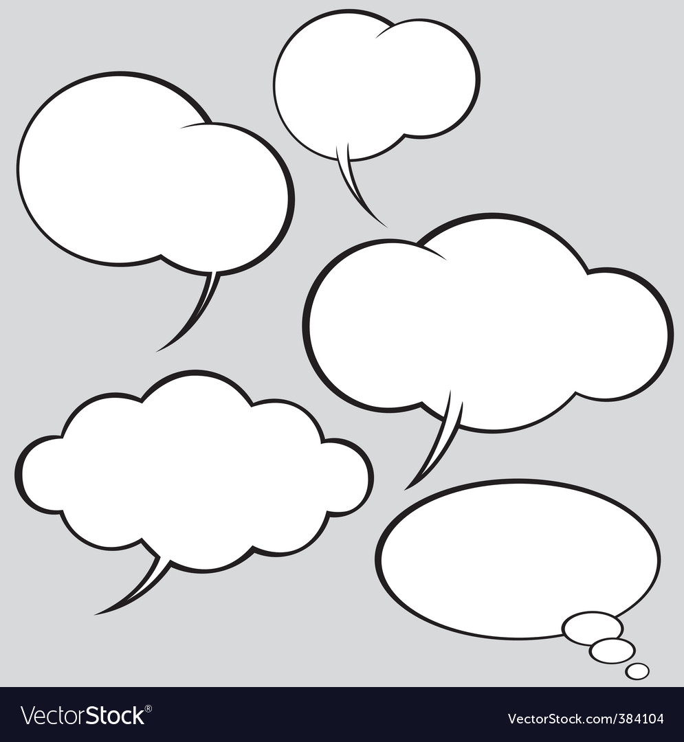 Speech bubbles Royalty Free Vector Image - VectorStock