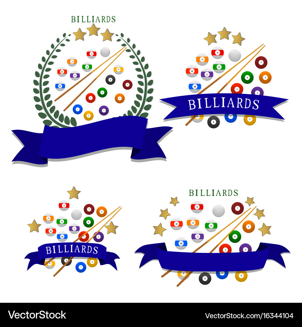 Theme billiards Royalty Free Vector Image - VectorStock