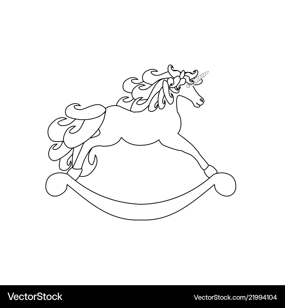 Unicorn horse Royalty Free Vector Image - VectorStock
