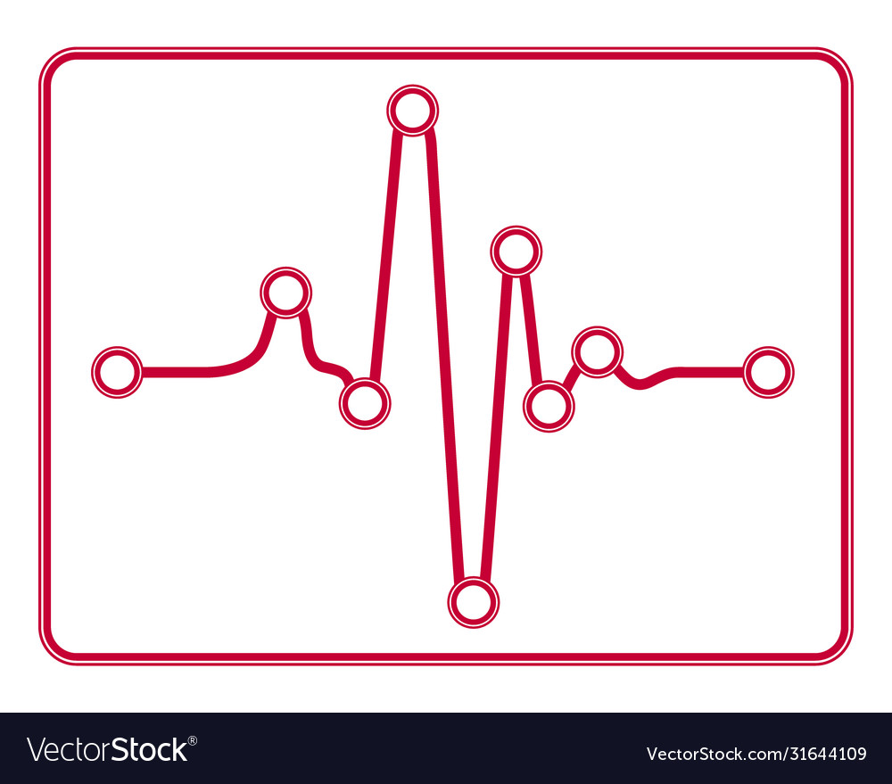 Abstract cardiogram Royalty Free Vector Image - VectorStock