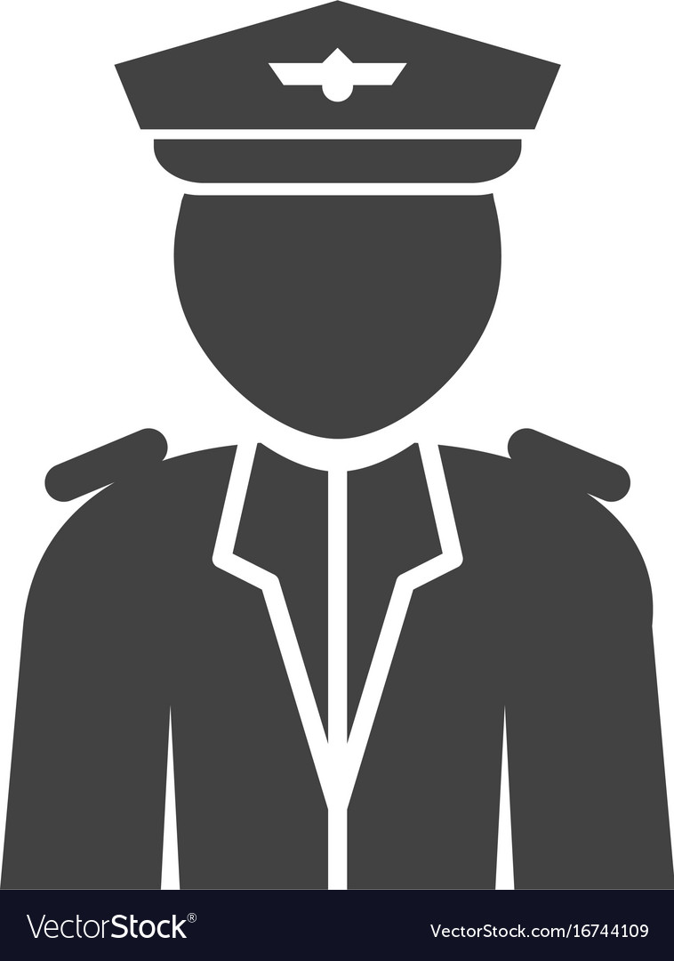 Flight captain Royalty Free Vector Image - VectorStock