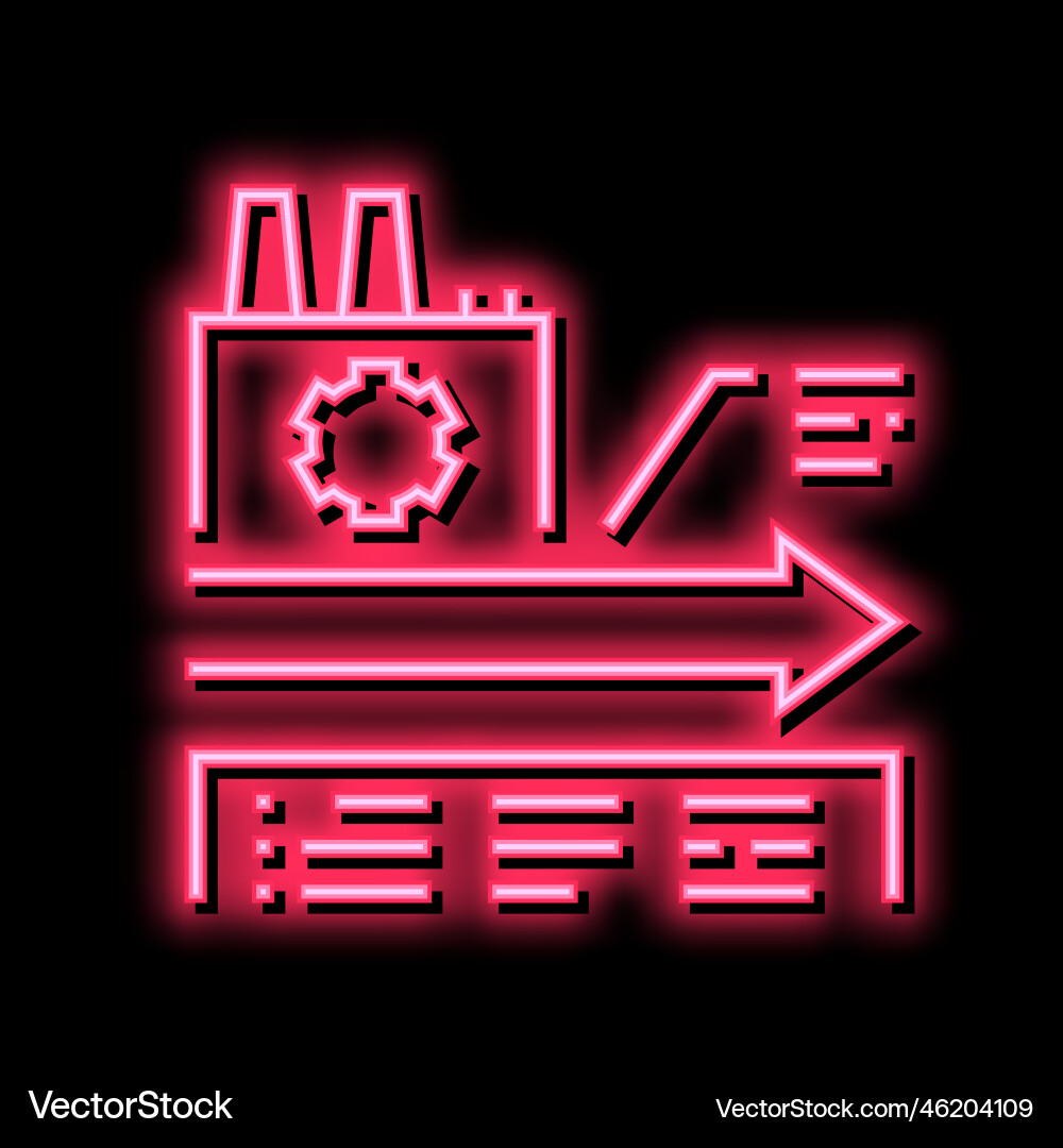 Manufacturing linear economy color icon Royalty Free Vector
