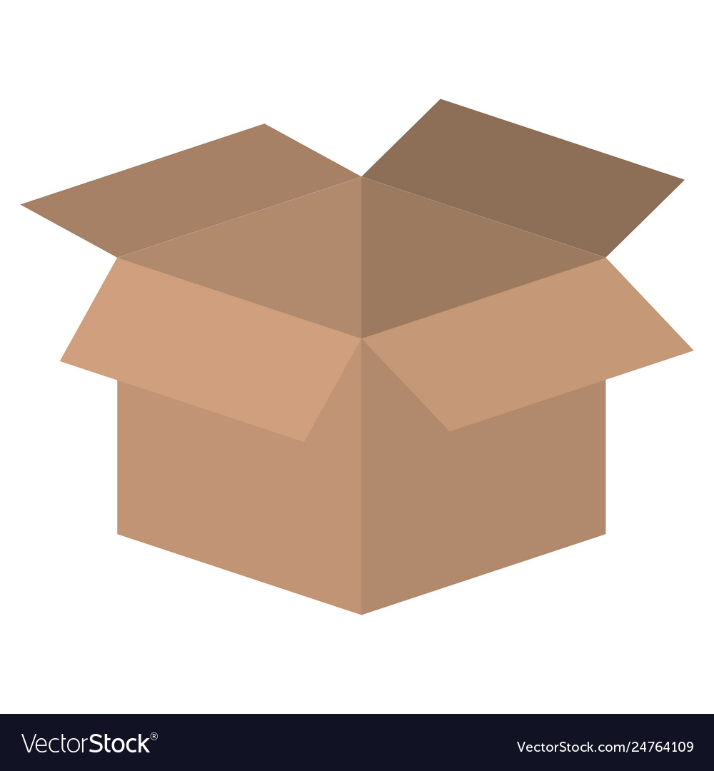 Packing Box Carton Icon Royalty Free Vector Image
