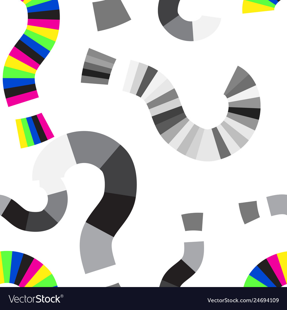 Question marks seamless pattern or interrogation Vector Image