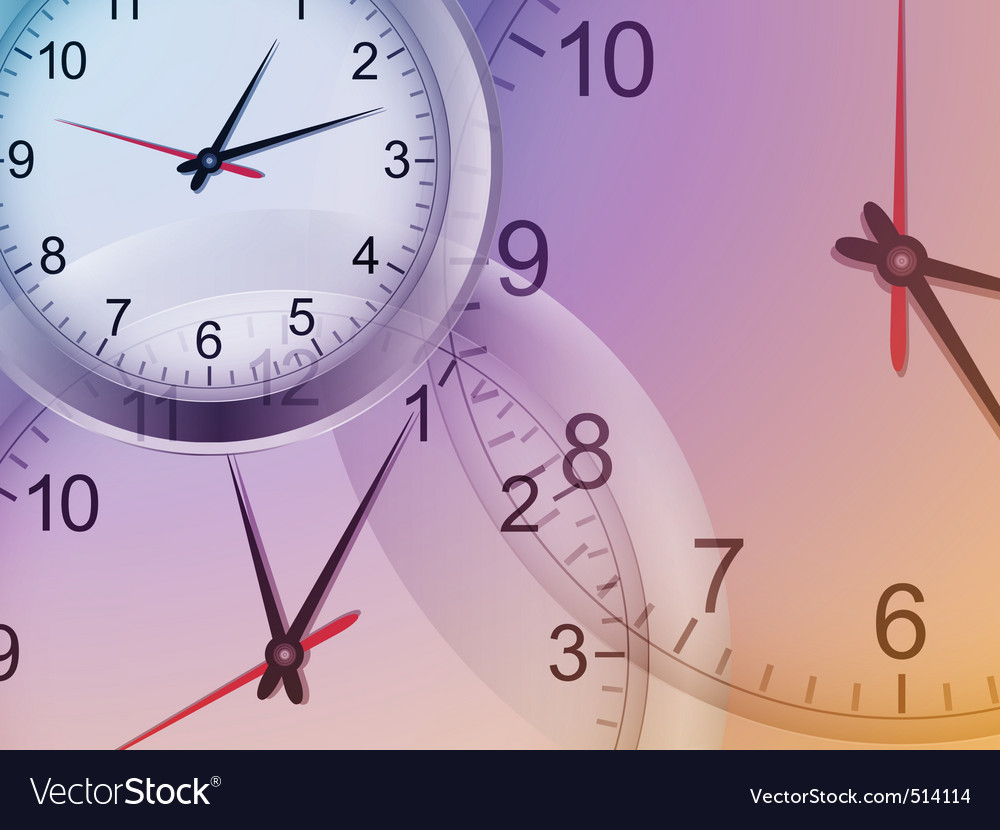 Clock background Royalty Free Vector Image - VectorStock