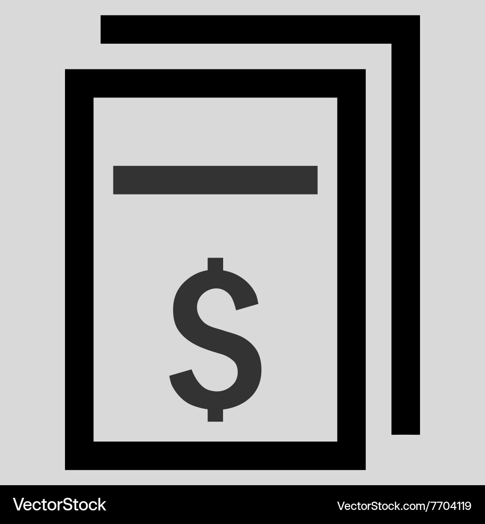 Price copy flat icon Royalty Free Vector Image