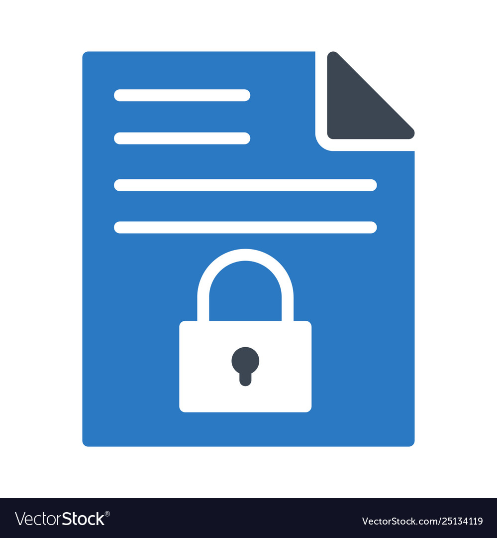 Secure file Royalty Free Vector Image - VectorStock