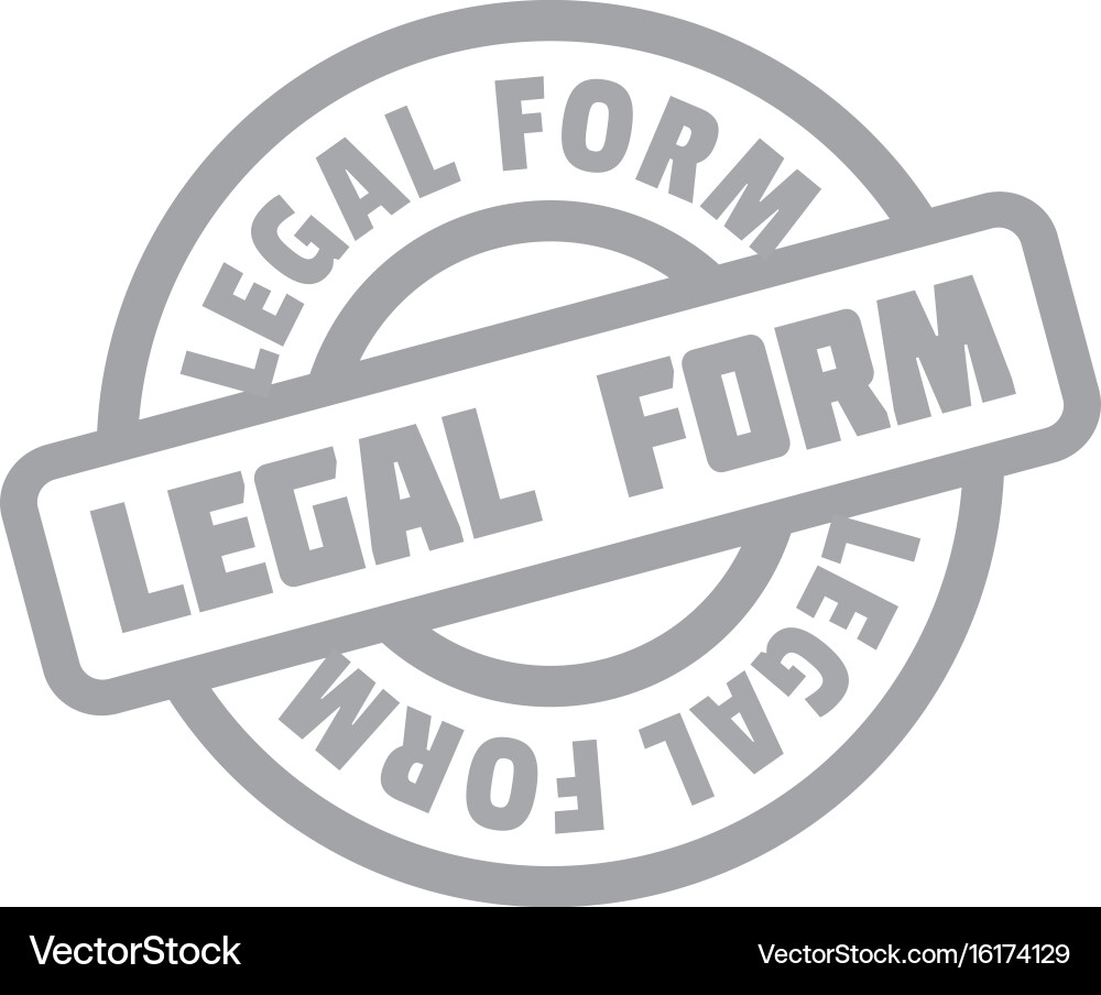 Legal form rubber stamp Royalty Free Vector Image
