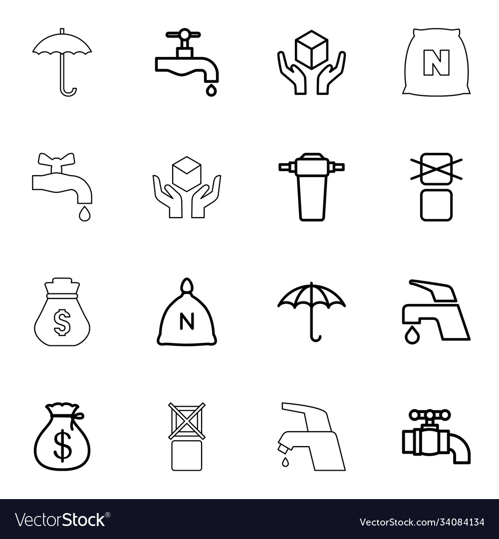 Keep icons Royalty Free Vector Image - VectorStock