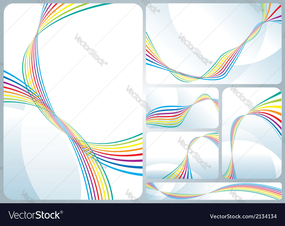 Rainbow Flowing Royalty Free Vector Image - VectorStock