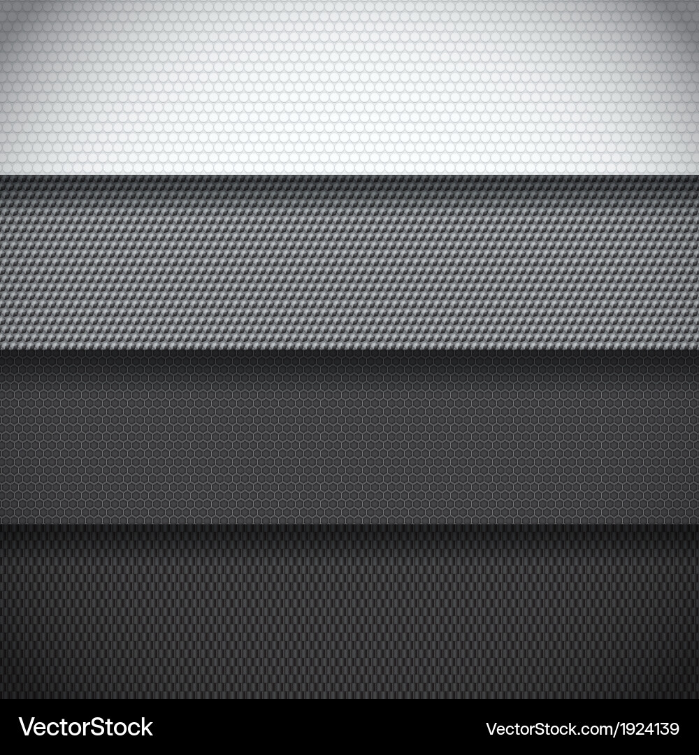 Background four carbon fiber patterns Royalty Free Vector